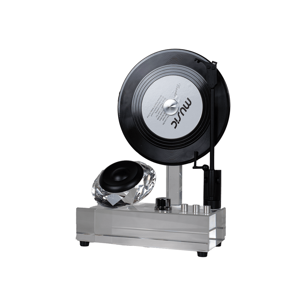 Acrylic Vinyl Turntable & DJ Mixer Decor – Sj-23 – Office Empire
